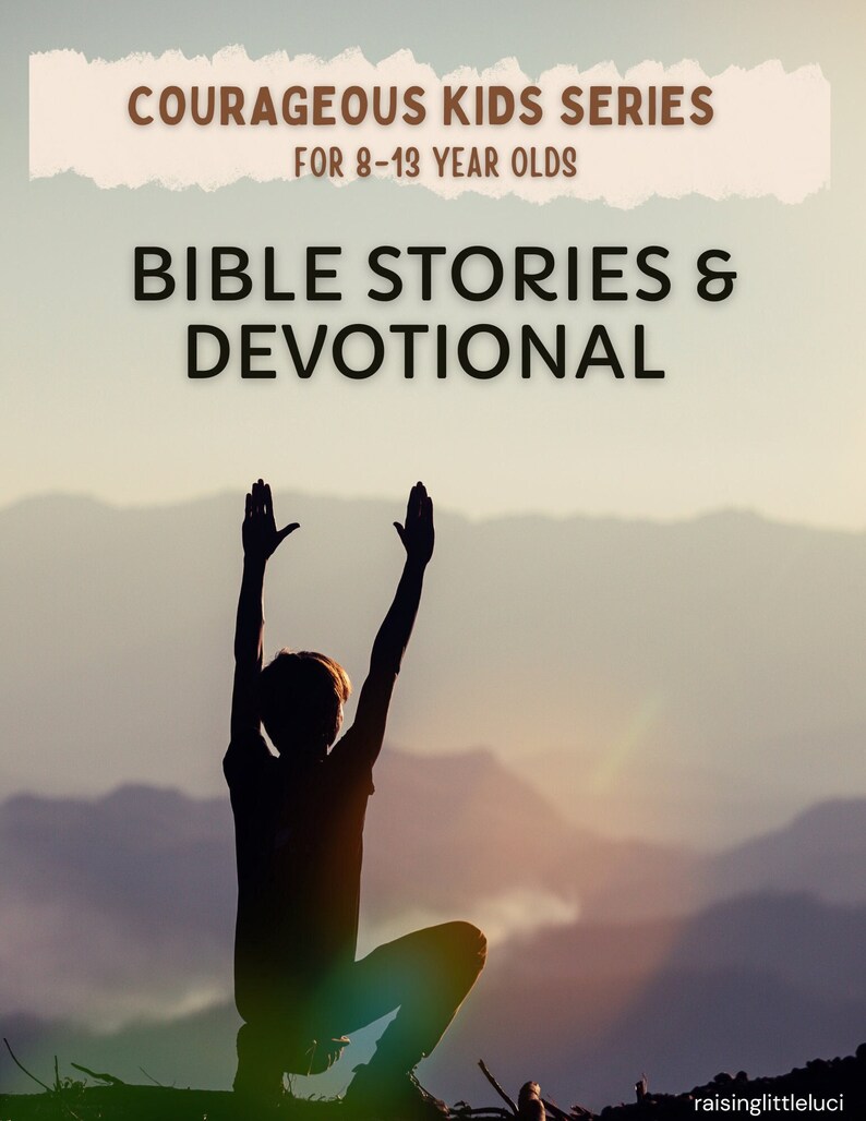 Courageous Kids Series | Devotional for Kids | Bible Study for Kids - Etsy