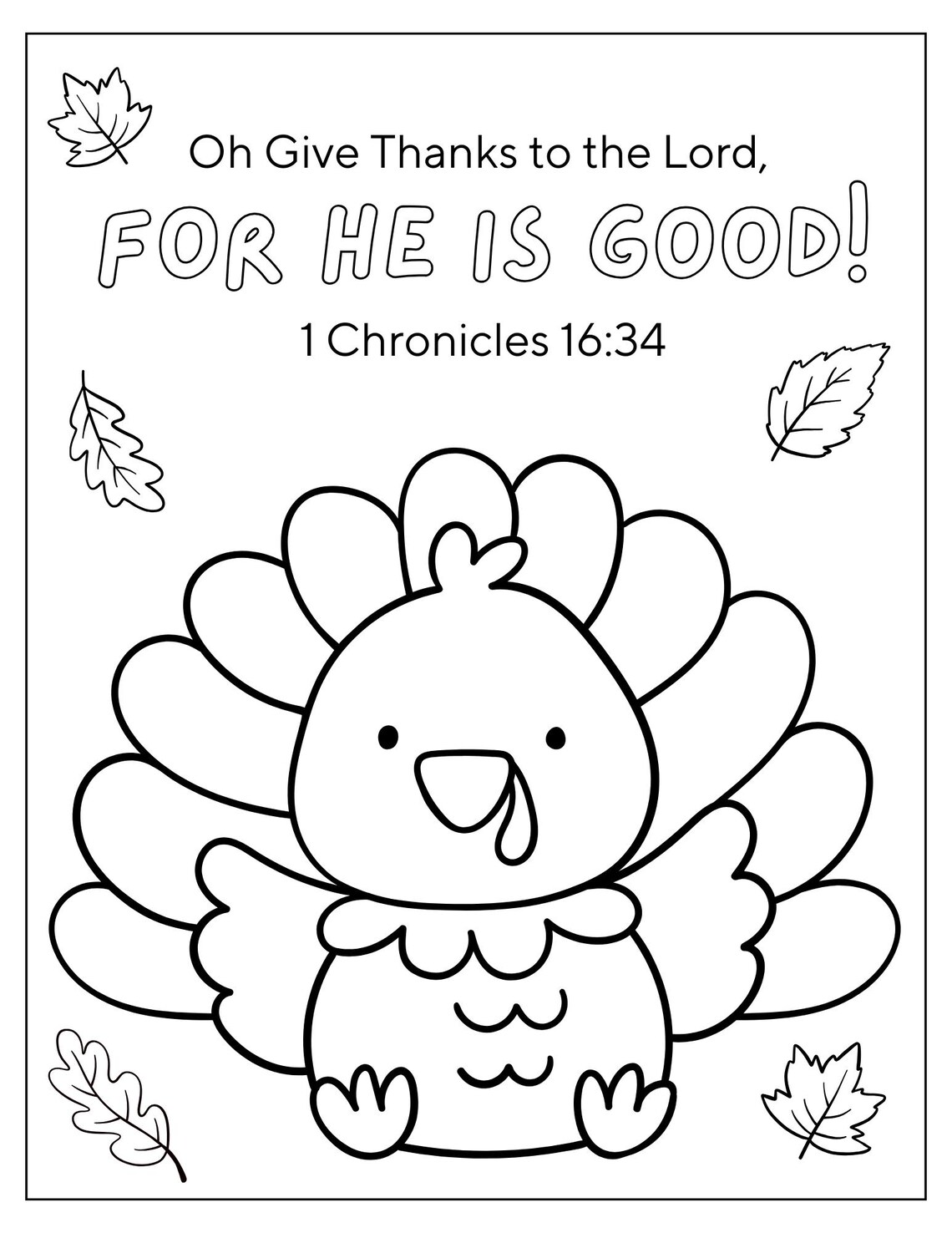 Thanksgiving Bible Verse Coloring Pages - Etsy