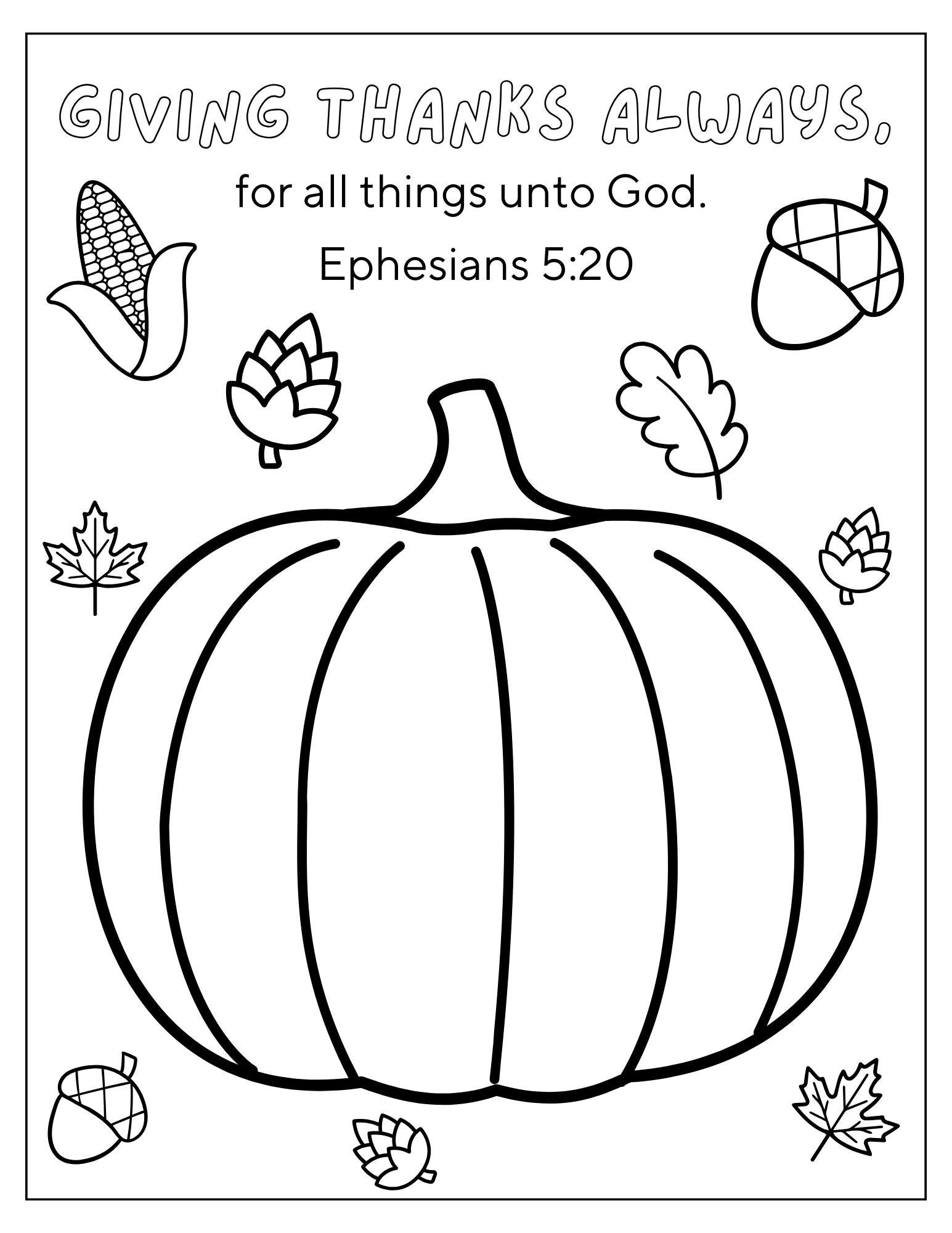 Thanksgiving Bible Verse Coloring Pages - Etsy