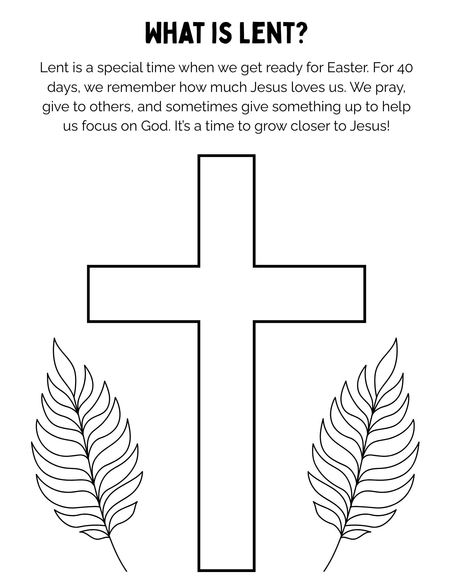 Lent Coloring Packet for Kids | 15-page Christian Printable | Scripture ...