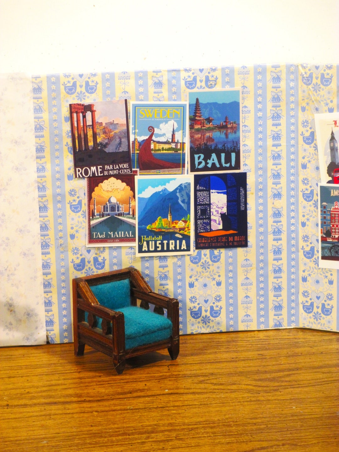 Miniature Travel Posters World Travel Set of 6 No 29 - Etsy