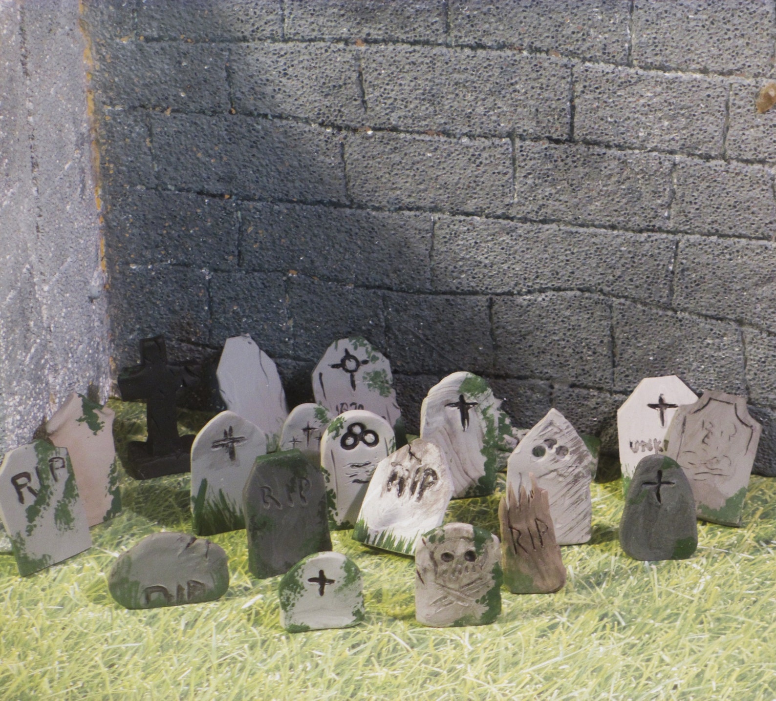 Miniature Handmade Grave Stones - Set of 3, Random Choice - Etsy