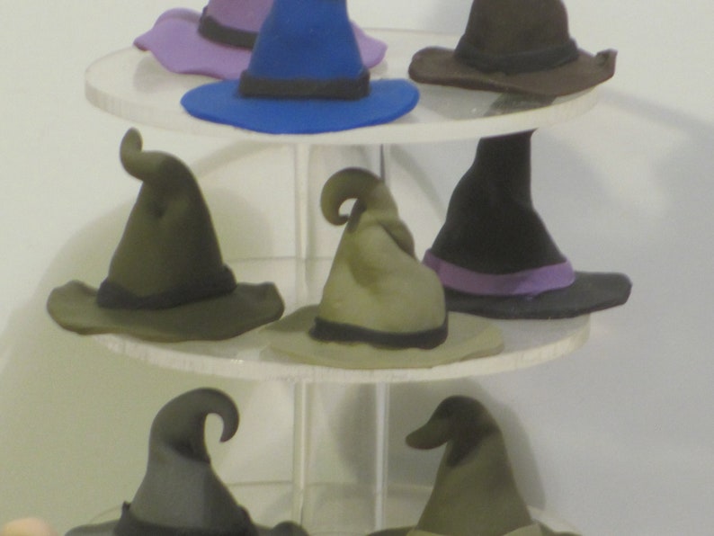Miniatue wizard or witch hat polymer clay | Etsy