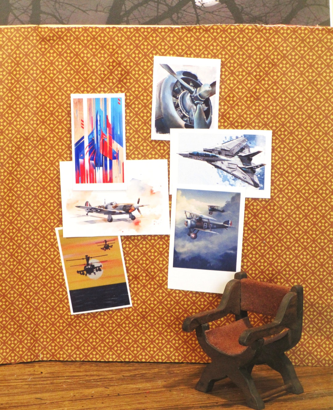 Miniature Wall Posters "planes" Set of 6 - Etsy