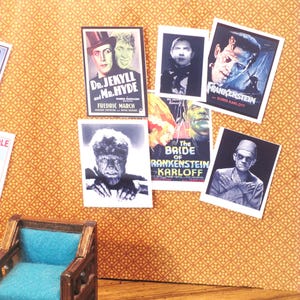 Miniature Movie Posters Horror Movies No 23 Set of 6 - Etsy