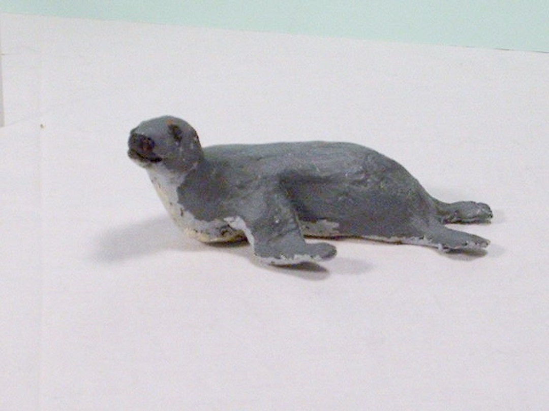 Miniature Sculpture of a Harbor Seal - Etsy
