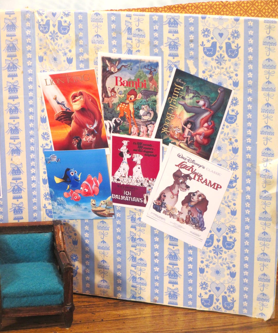 Miniature Disney Movie Posters Animal Leads Set of 6 No 2 - Etsy