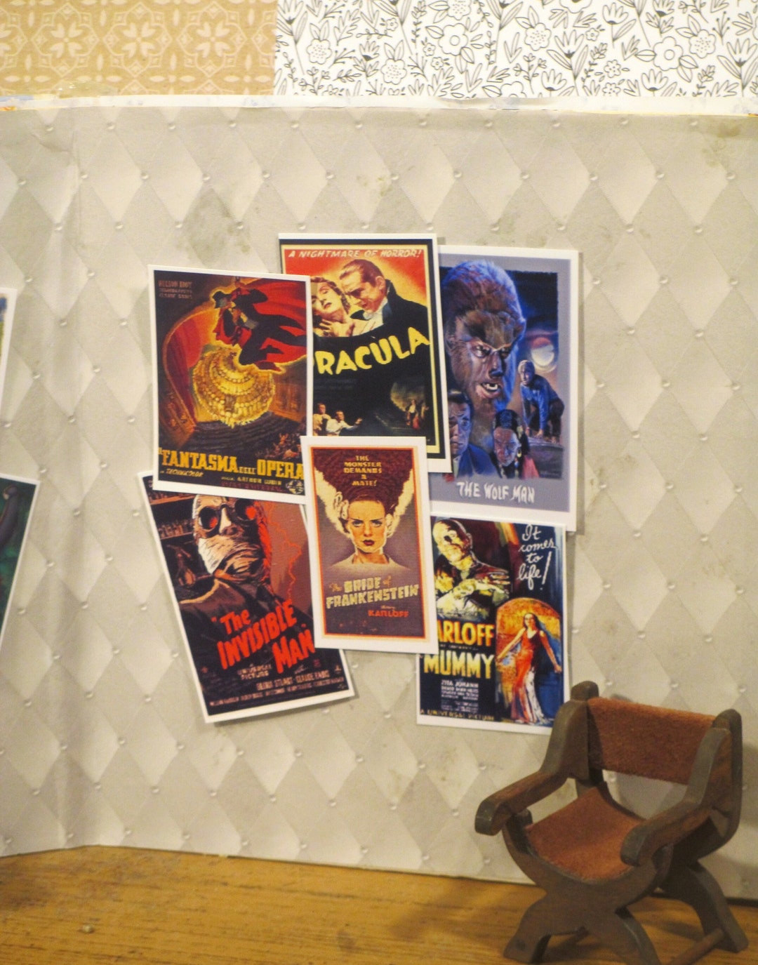 Miniature Horror Movie Posters Set of 6 #21 - Etsy