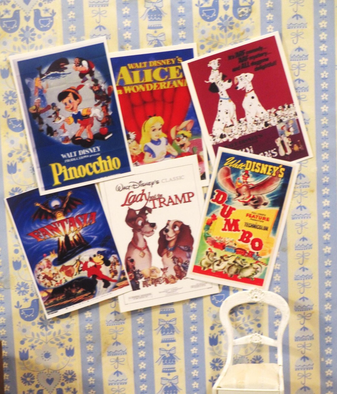 Miniature Disney Animated Movie Posters Set of 6 No 12 - Etsy