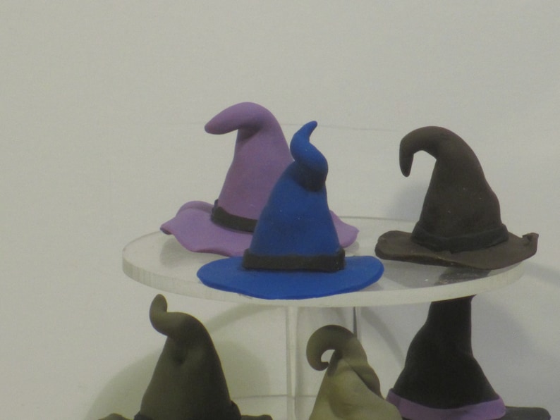 Miniatue wizard or witch hat polymer clay | Etsy
