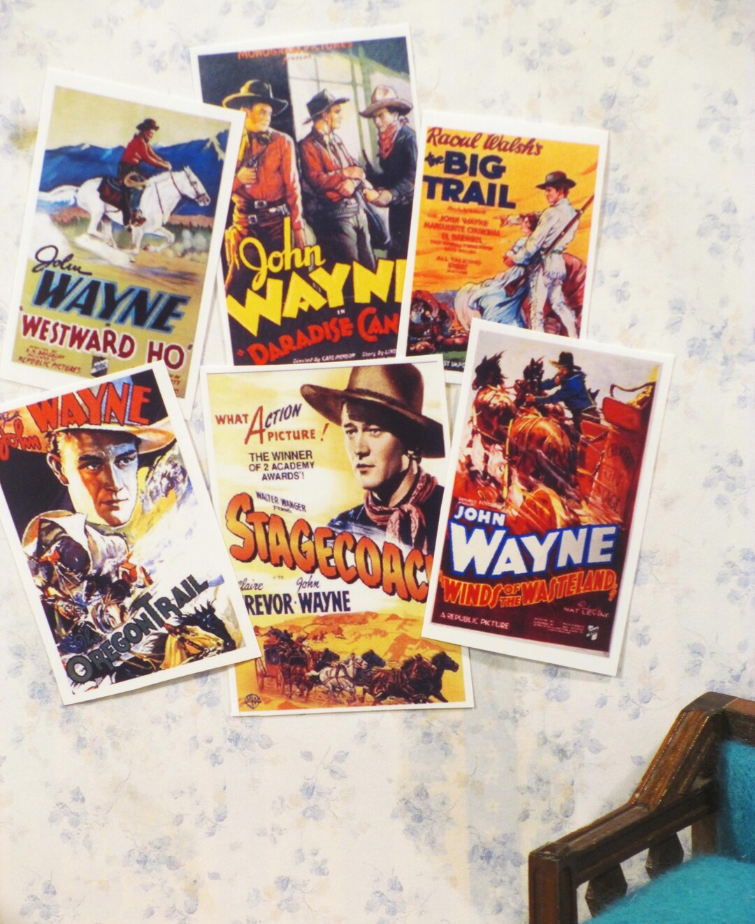 Miniature Posters John Wayne Early Career Set of 6 - Etsy