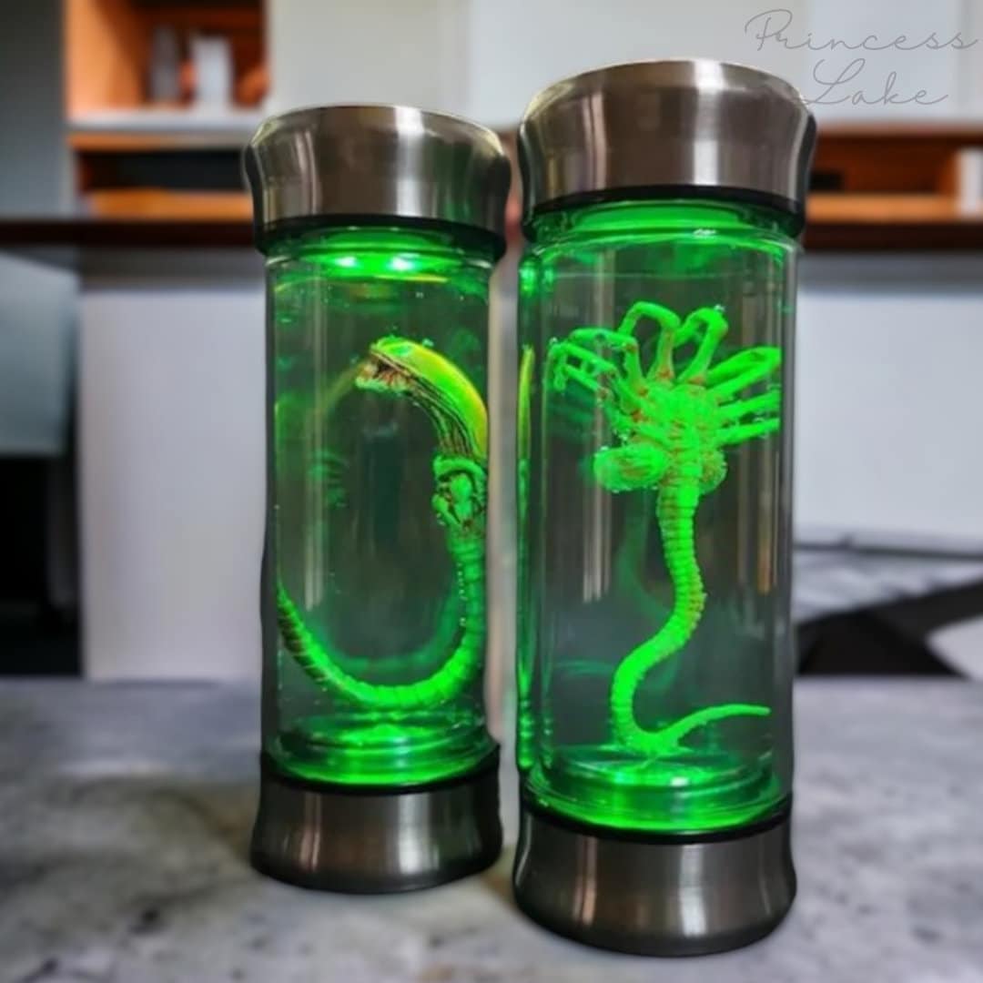Xenomorph Alien Specimen Jar, Realistic Facehugger Embryo Glass Jar ...