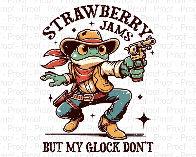 Strawberry Jams but My Glock Dont PNG Adult Humor Shirt Png Funny ...