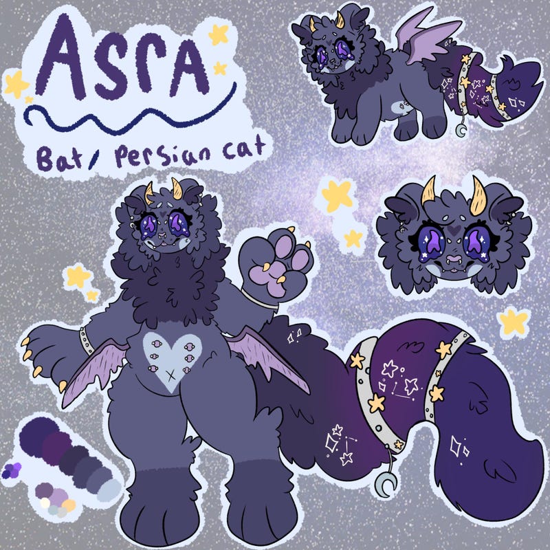 Bat Fursona - Etsy