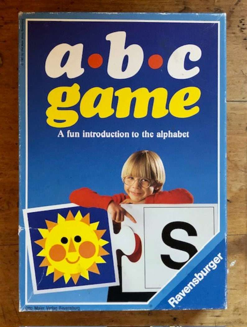 Vintage Ravensburger A B C Alphabet Game - Etsy