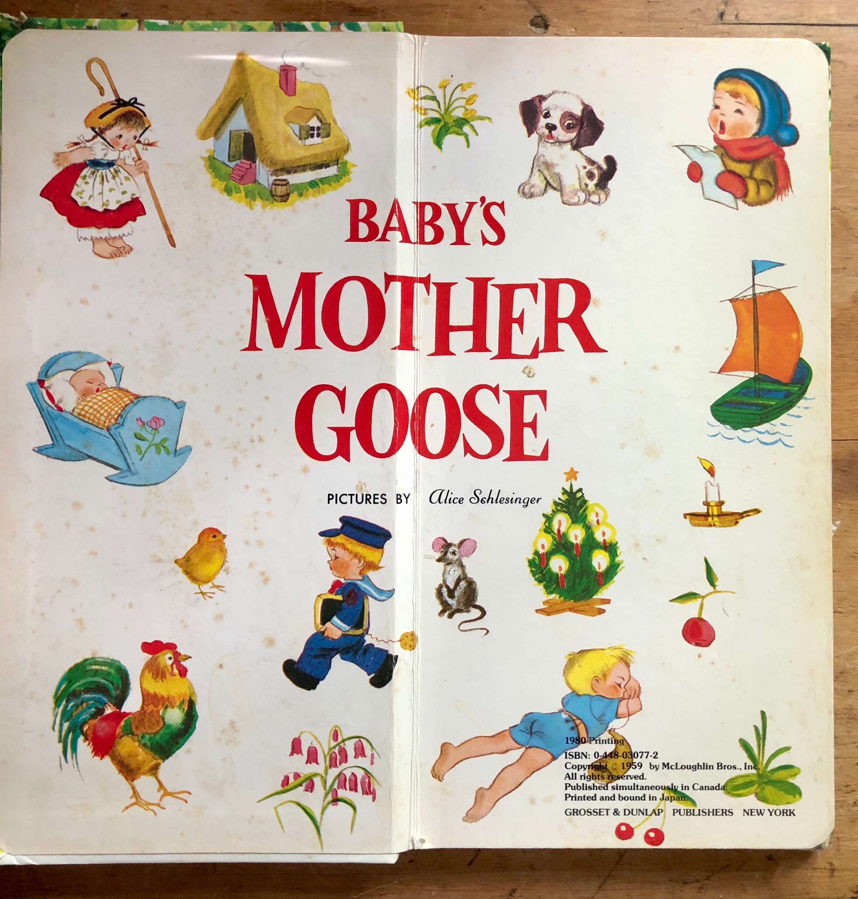 Vintage Baby’s Mother Goose Book - Etsy