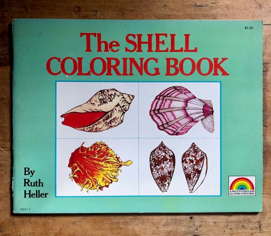 Vintage the Shell Coloring Book - Etsy