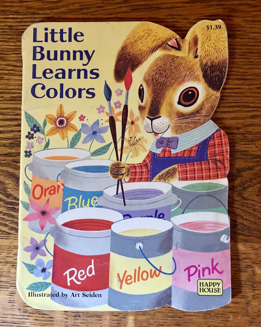 Vintage Little Bunny Learns Colors Book - Etsy