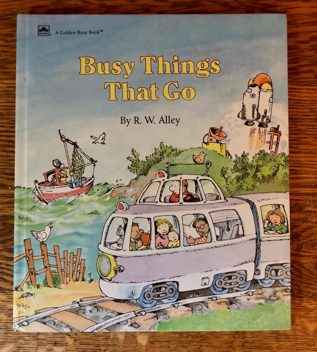 Vintage Busy Things That Go Book - Etsy