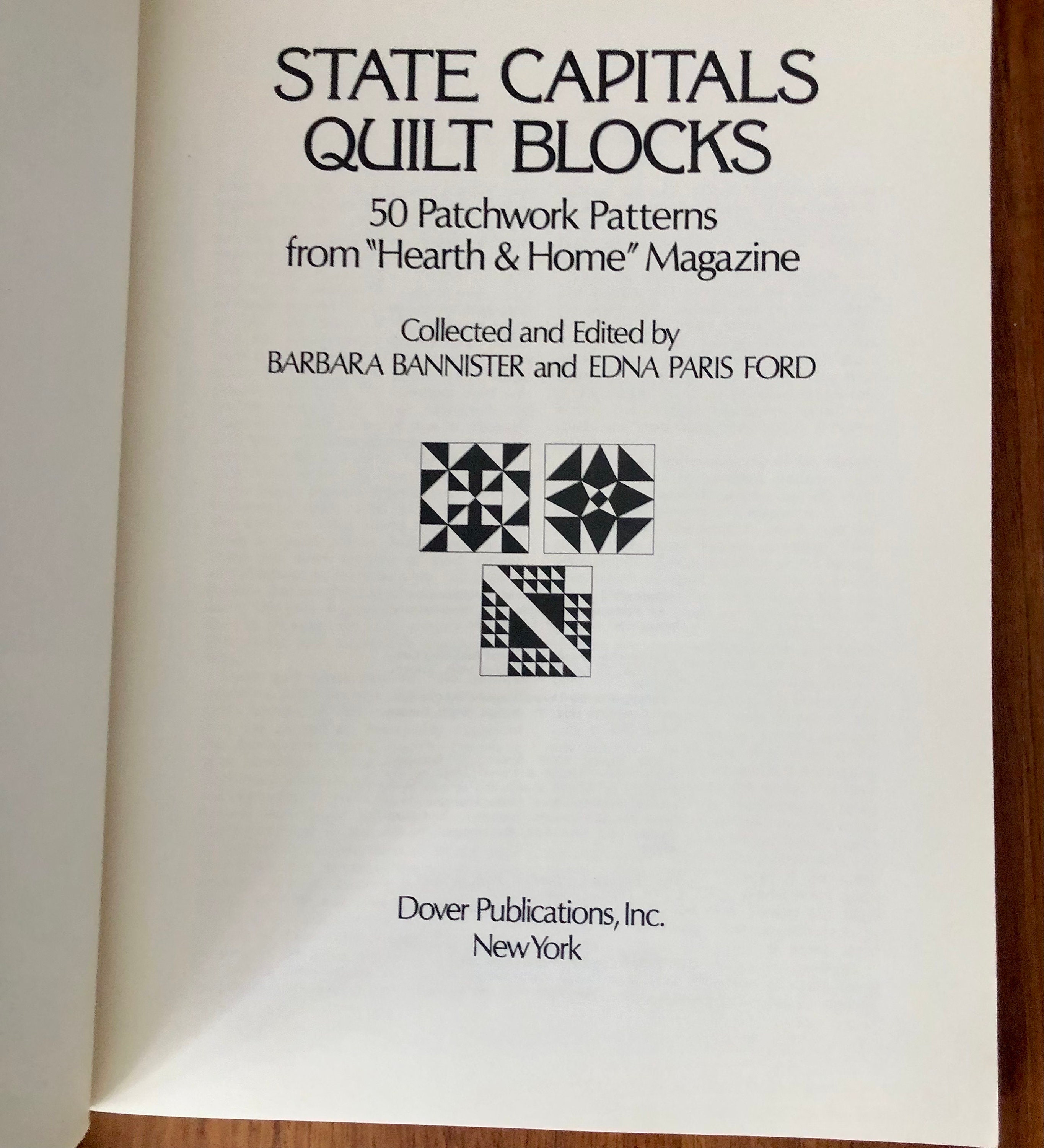 Vintage State Capitals Quilt Blocks Pattern Book - Etsy