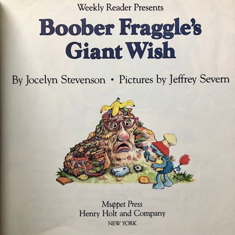 Vintage Boober Fraggle Giant Wish Book - Etsy