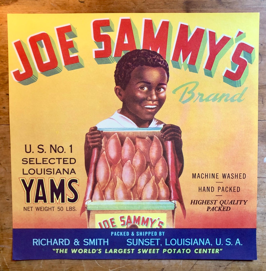 Vintage Original Joe Sammy’s Brand Sweet Potato Yams Crate Label - Etsy