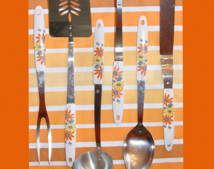 Vintage Daisy Ecko Kitchen Utensil Set - Etsy