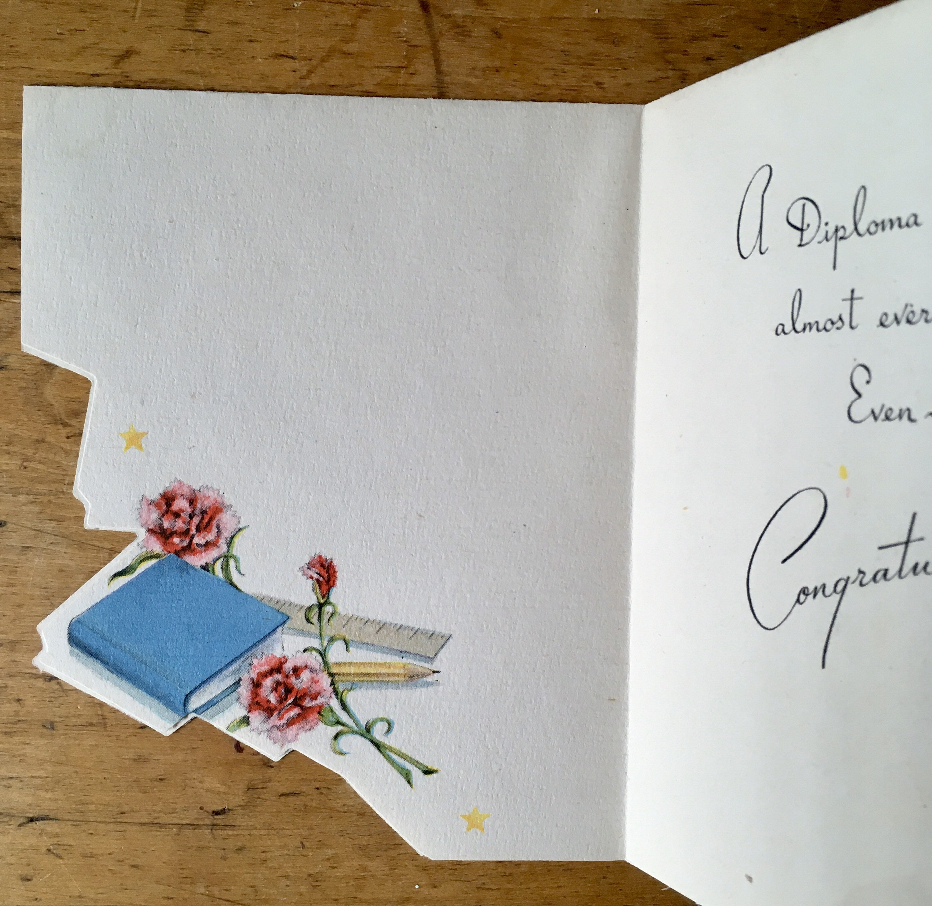 Vintage Graduation Diploma Card - Etsy