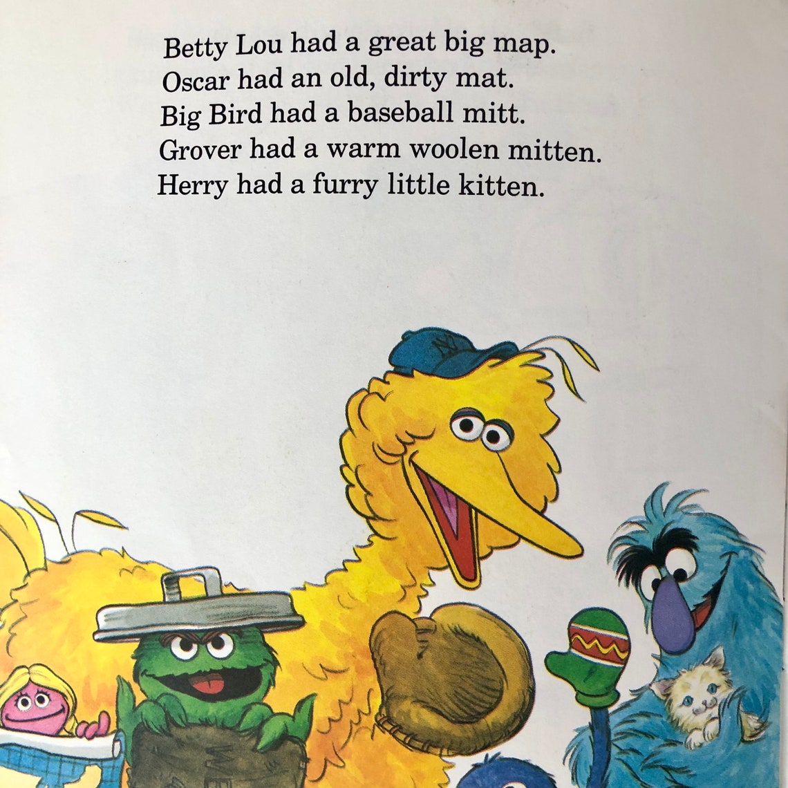Vintage Sesame Street Bert and the Missing Mop Mix up Book - Etsy