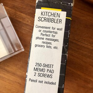 Vintage Kitchen Caddy Memo Pad - Etsy