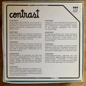 Vintage Diset Contrast Game - Etsy