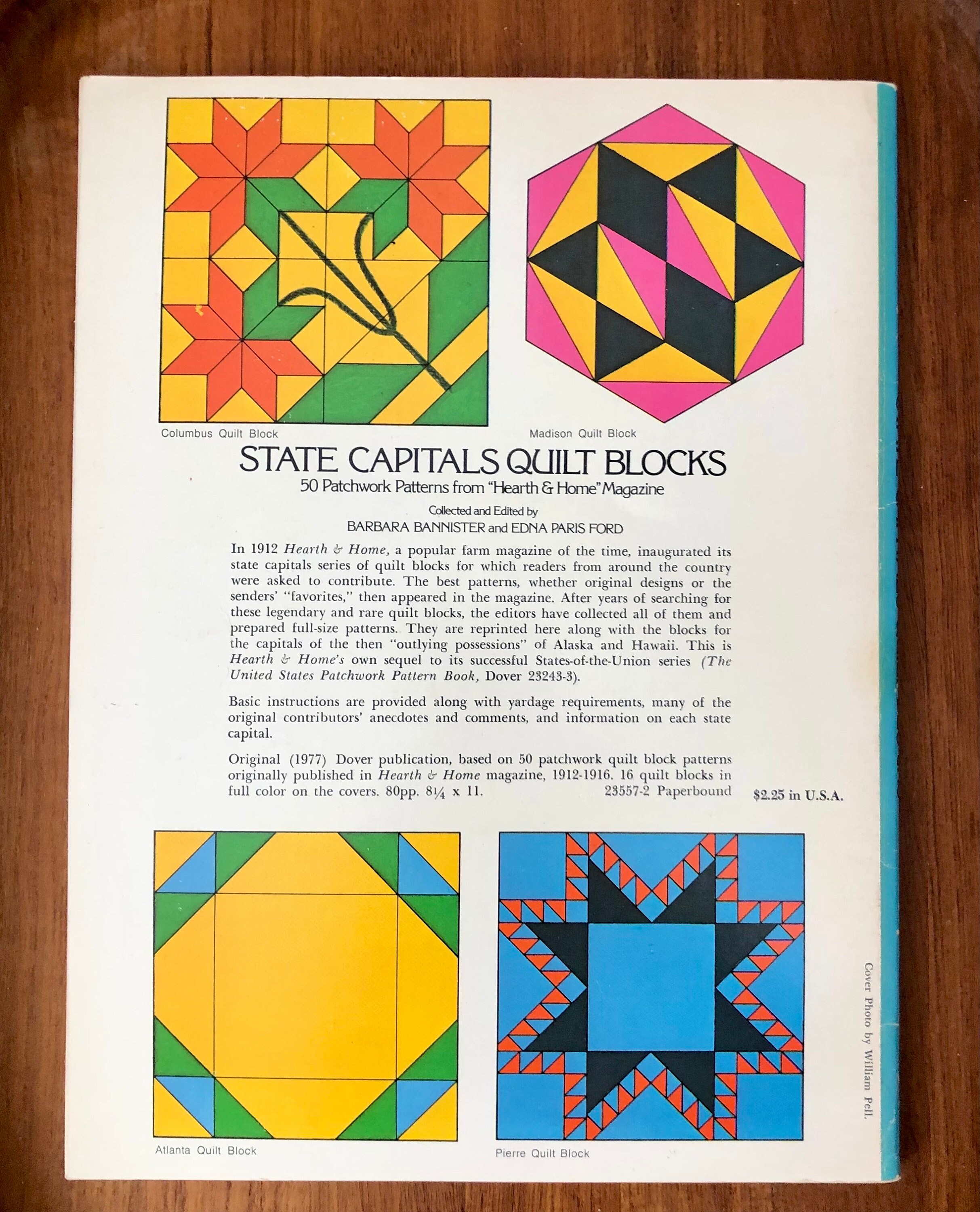 Vintage State Capitals Quilt Blocks Pattern Book - Etsy