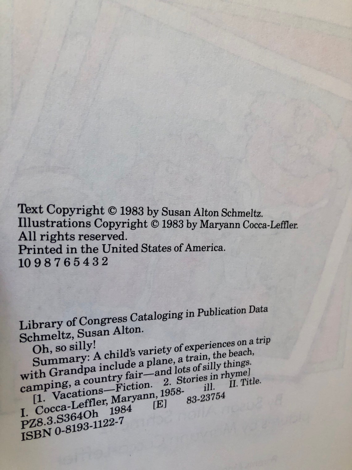 Vintage Oh, so Silly Book - Etsy