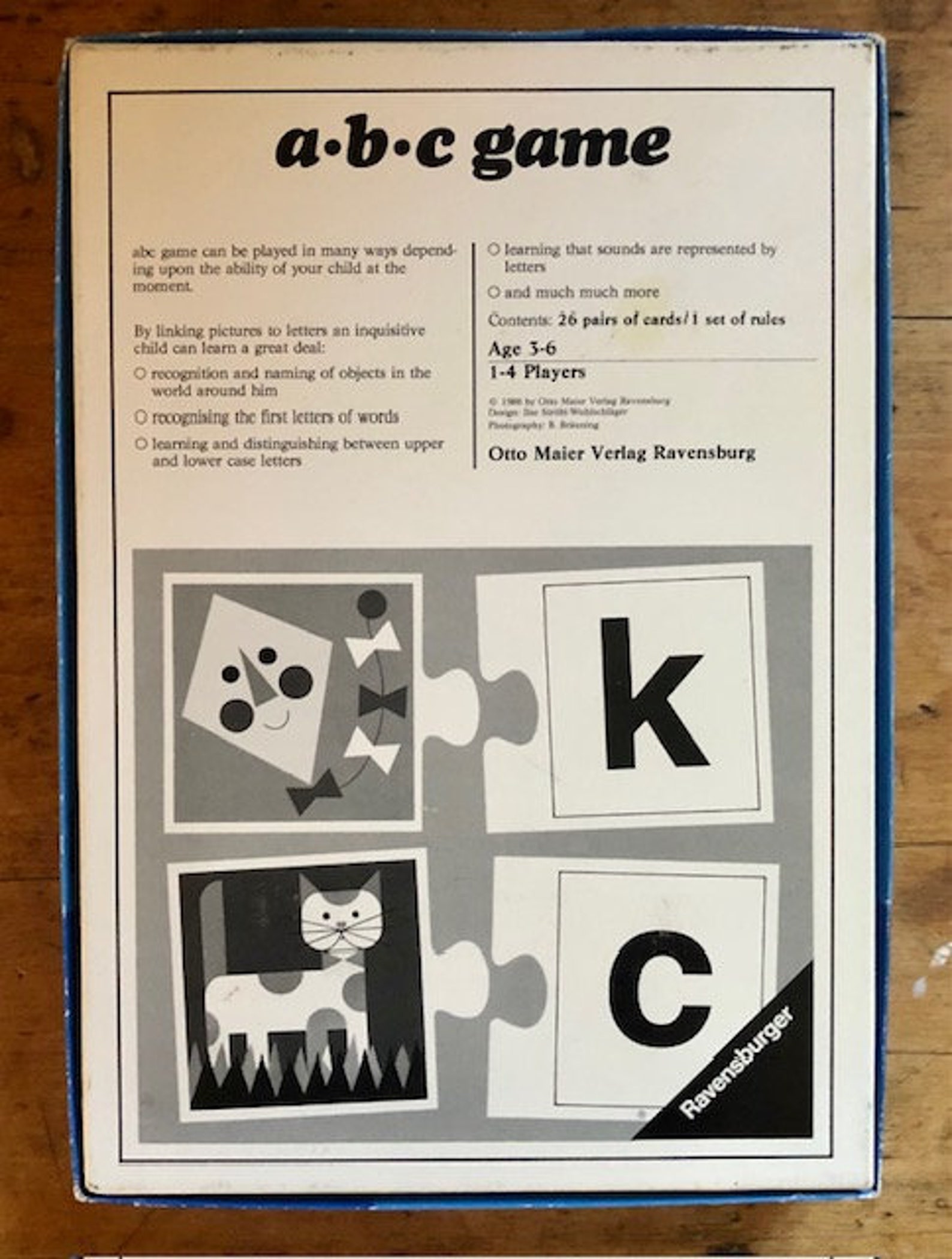 Vintage Ravensburger A B C Alphabet Game - Etsy