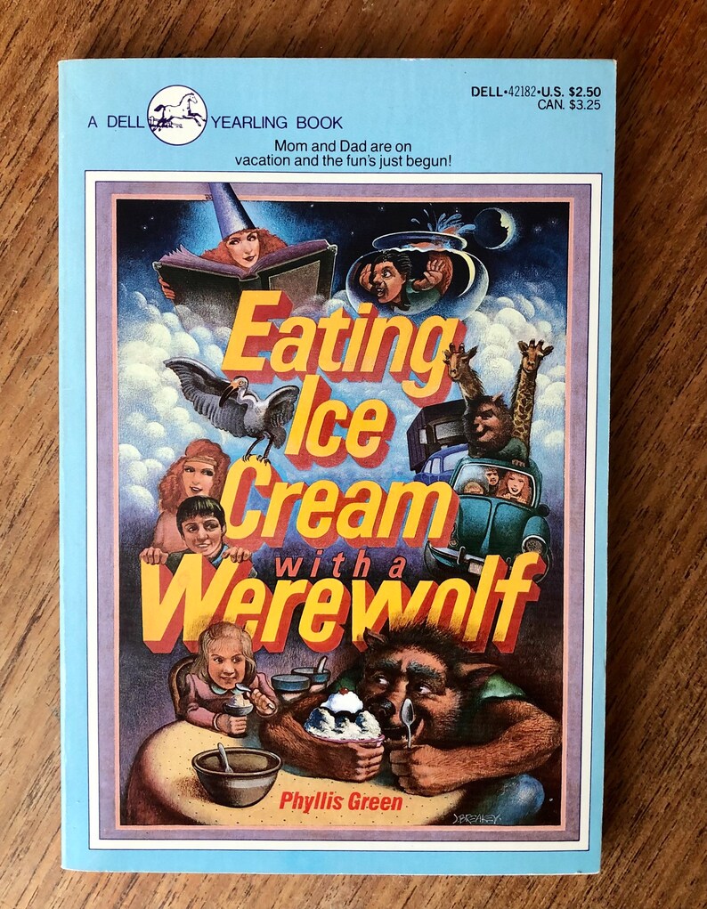 Vintage Eating Ice Cream With a Werewolf Book - Etsy