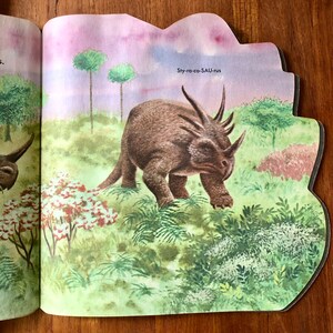 Vintage Dinosaur Golden Shape Book - Etsy