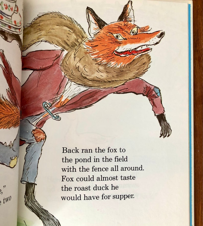 Vintage the Hungry Fox and the Foxy Duck - Etsy
