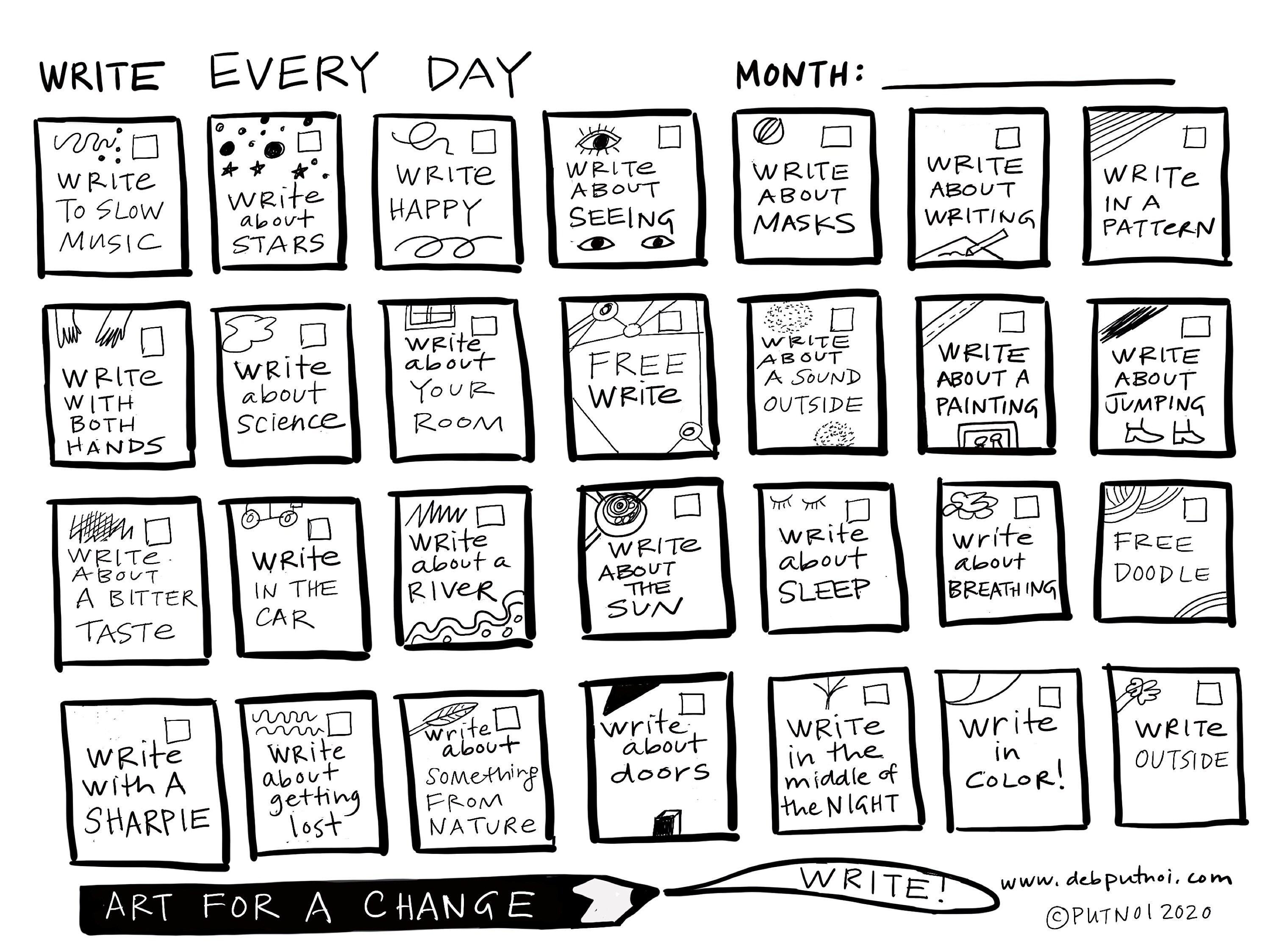 Write Every Day: A Year of Creative Writing Prompts PDF Download - Etsy