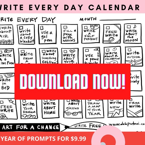 Write Every Day: A Year of Creative Writing Prompts PDF - Etsy