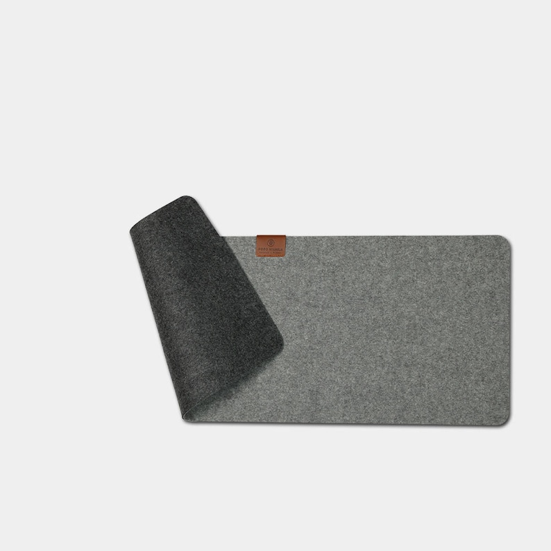 100% Wool Felt Desk Mat, Eco-friendly Felt Desk Pad With Cable Holder ...