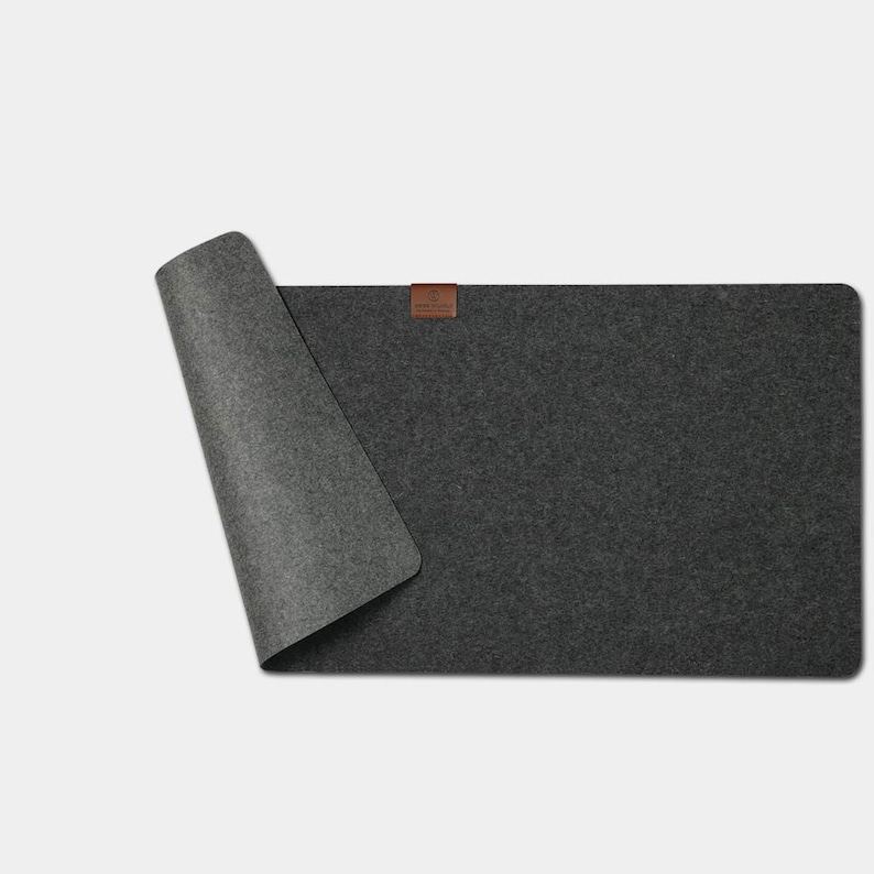 100% Wool Felt Desk Mat, Eco-friendly Felt Desk Pad With Cable Holder ...