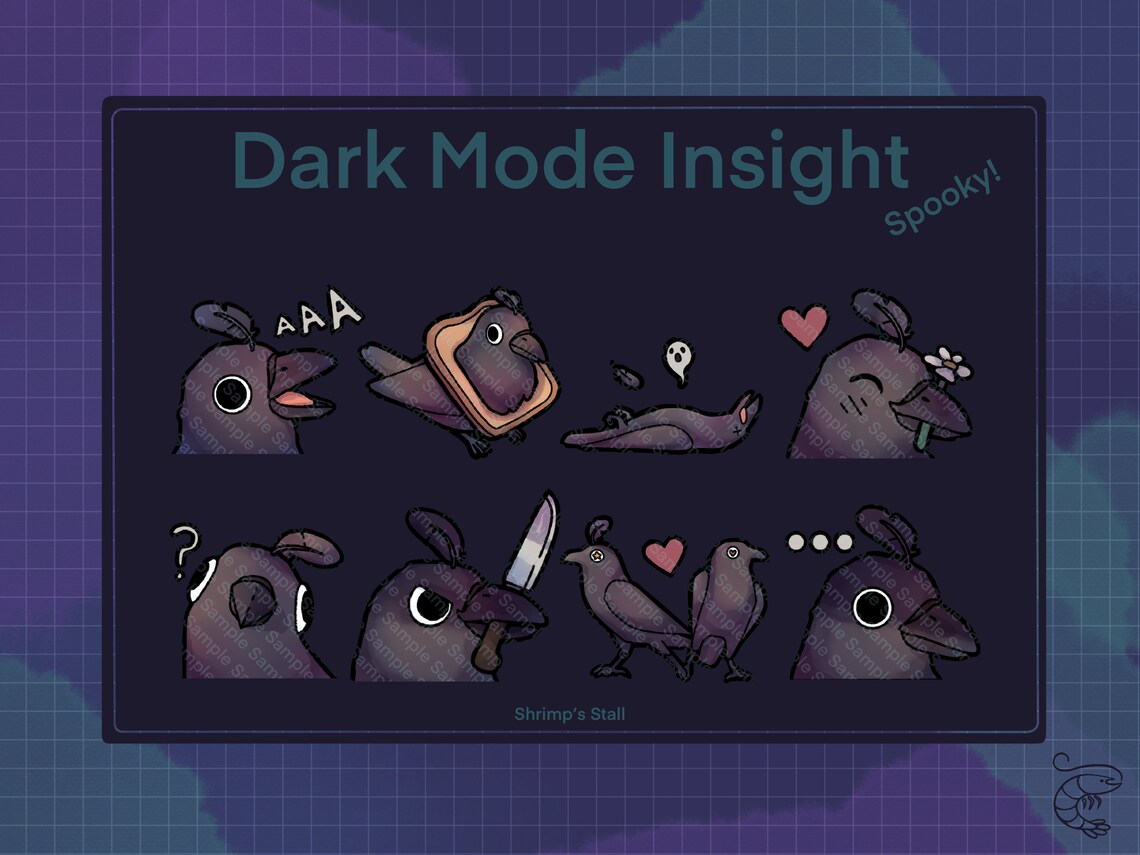 Crow Emotes (8) | Emote Pack | Animal Emote | Cartoon | Discord ...