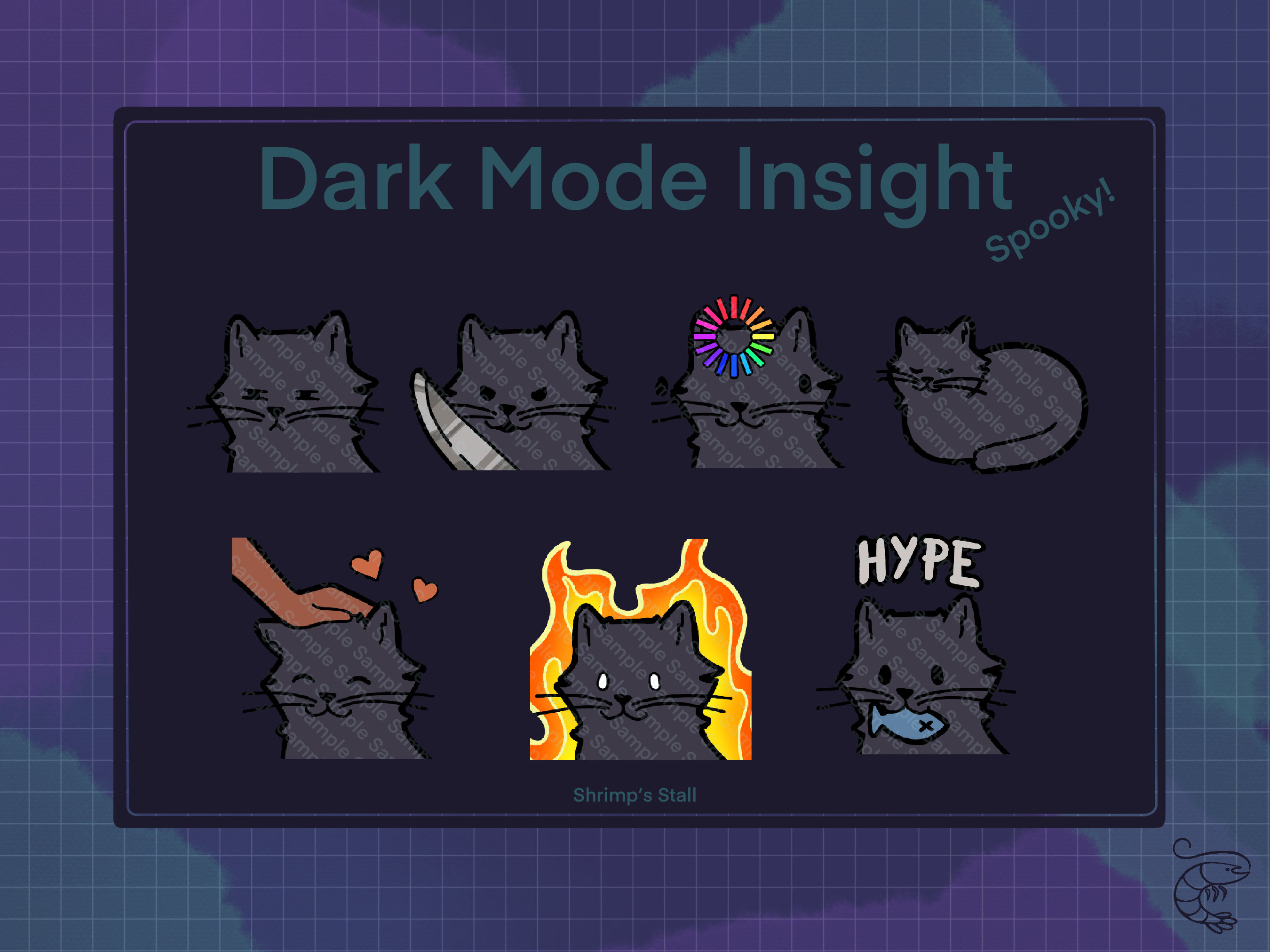 Black Cat Emotes (7) | Emote Pack | Animal Emote | Cartoon | Discord ...