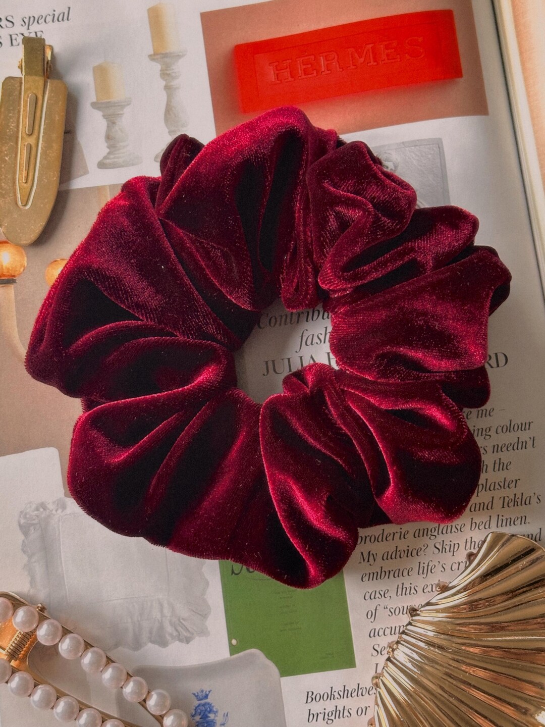 Purple Velvet Scrunchies - Luxurious Soft Hair Accessories for Women - Etsy