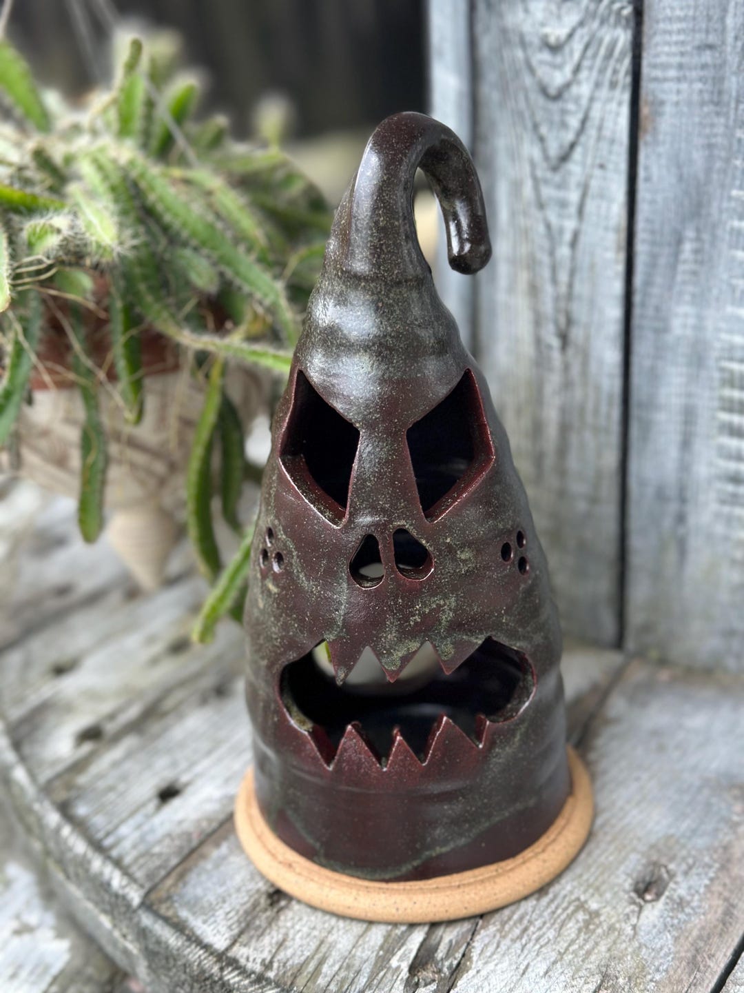 Wheel Thrown Stoneware Ghost-o-lantern - Etsy