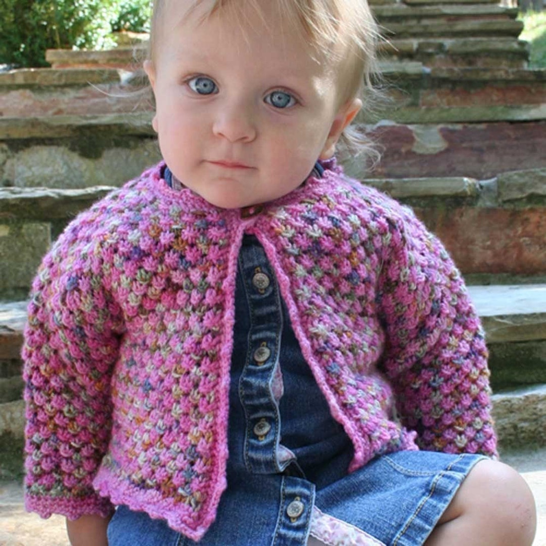 Girls Knitted Sweater Pattern, PDF Digital Download, Two Color Knitted ...