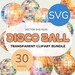 Disco Ball PNG, Clip Art PNG, Mirrorball, New Years Eve PNG, Clipart ...