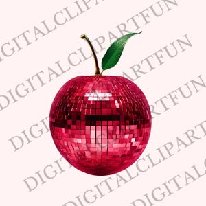 Disco Ball PNG, Cherry Discoball, Clip Art PNG, Cherry Mirrorball, New ...