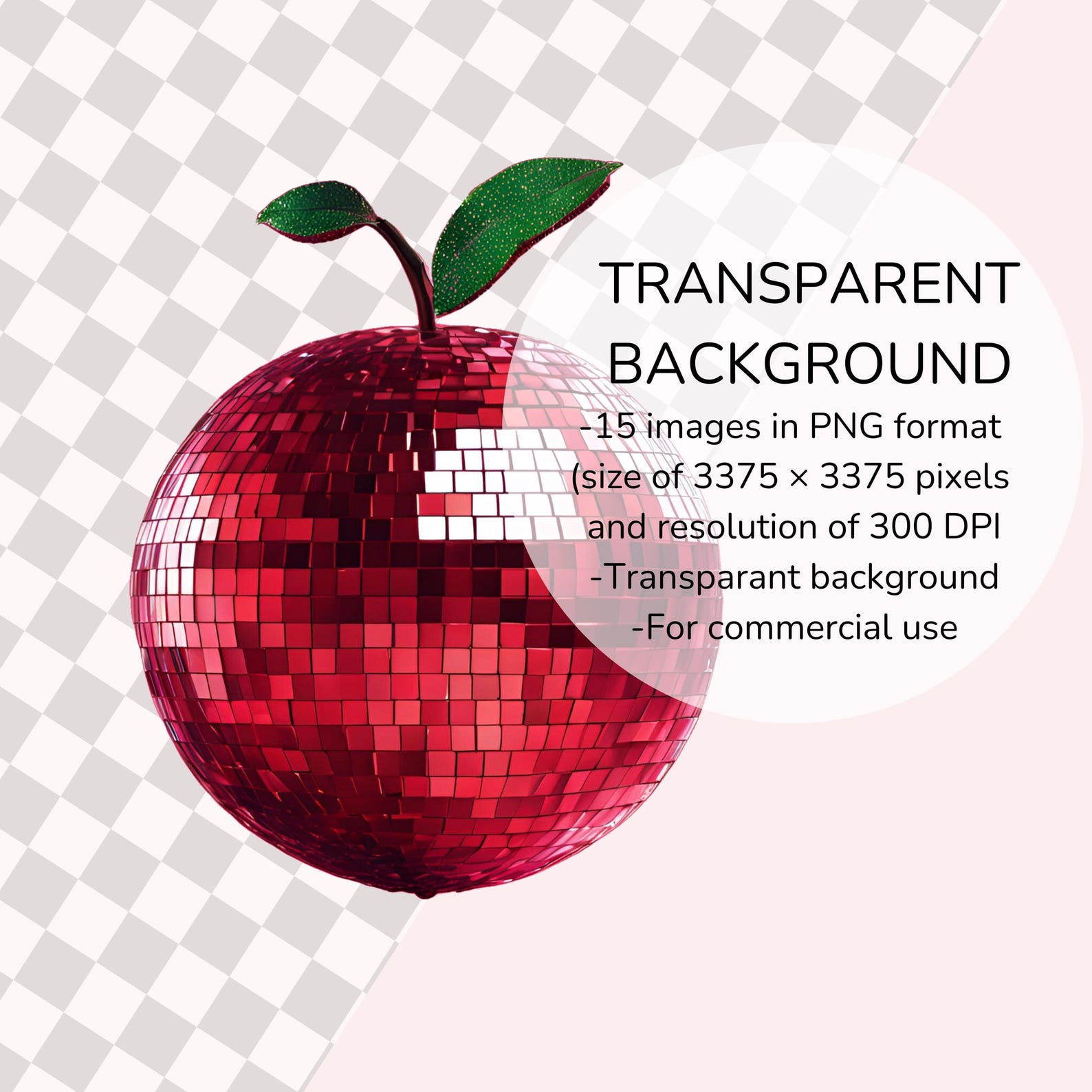 Disco Ball PNG, Cherry Discoball, Clip Art PNG, Cherry Mirrorball, New ...