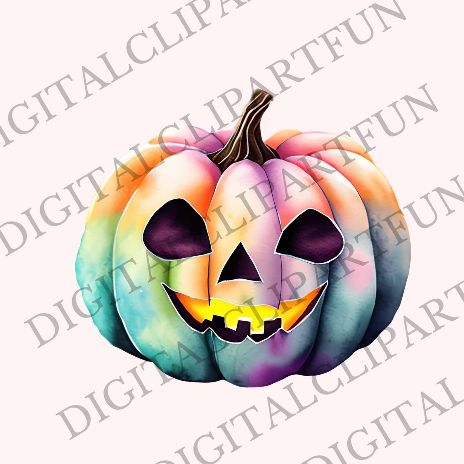 Pastel Halloween Clipart Bundle, Cute Pumpkin PNG (digital Download) - Etsy